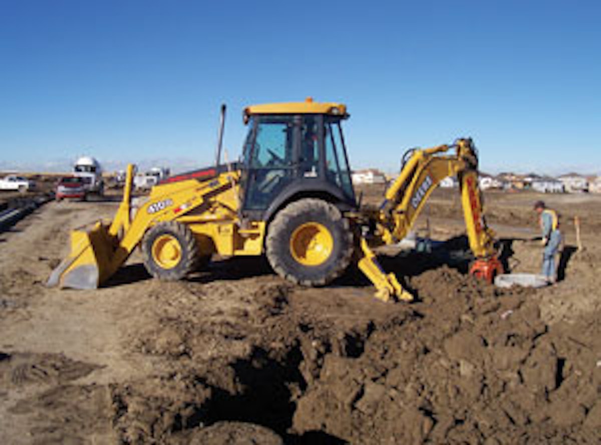 backhoe digging force