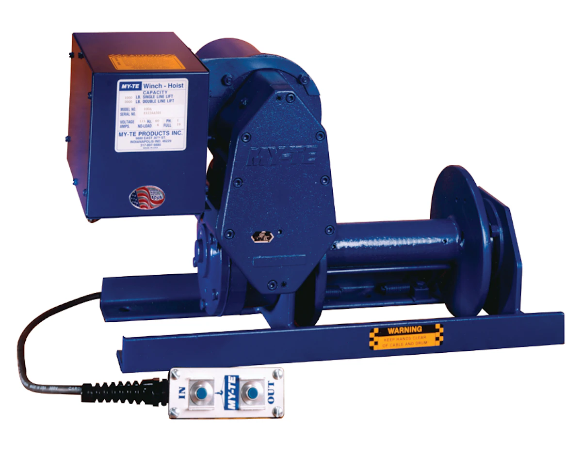 100AB Winch-Hoist From: My-Te Products Inc. | For Construction Pros