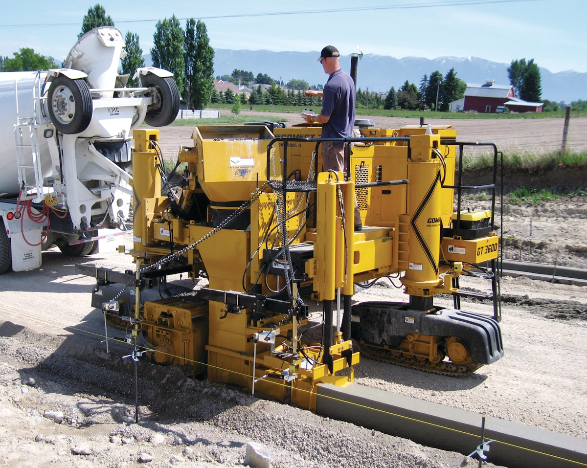 Curb and Gutter Line From: GOMACO Corporation | For Construction Pros