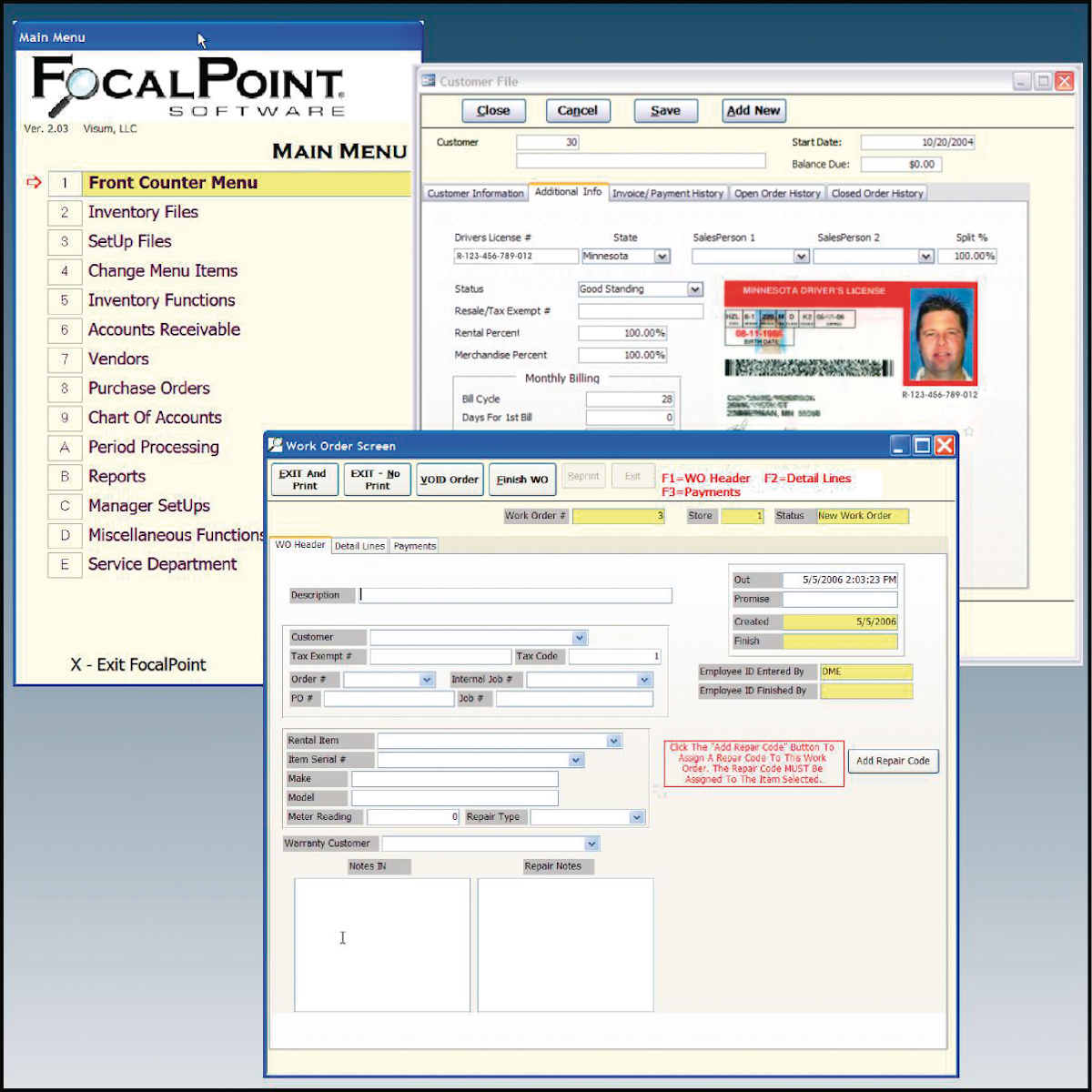FocalPoint Software with Service Module From: Visum, LLC | For ...
