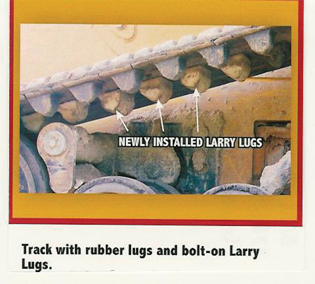 Larry Lugs Bolt-On Drive Lugs for Rubber Track From: Bair Products Inc ...