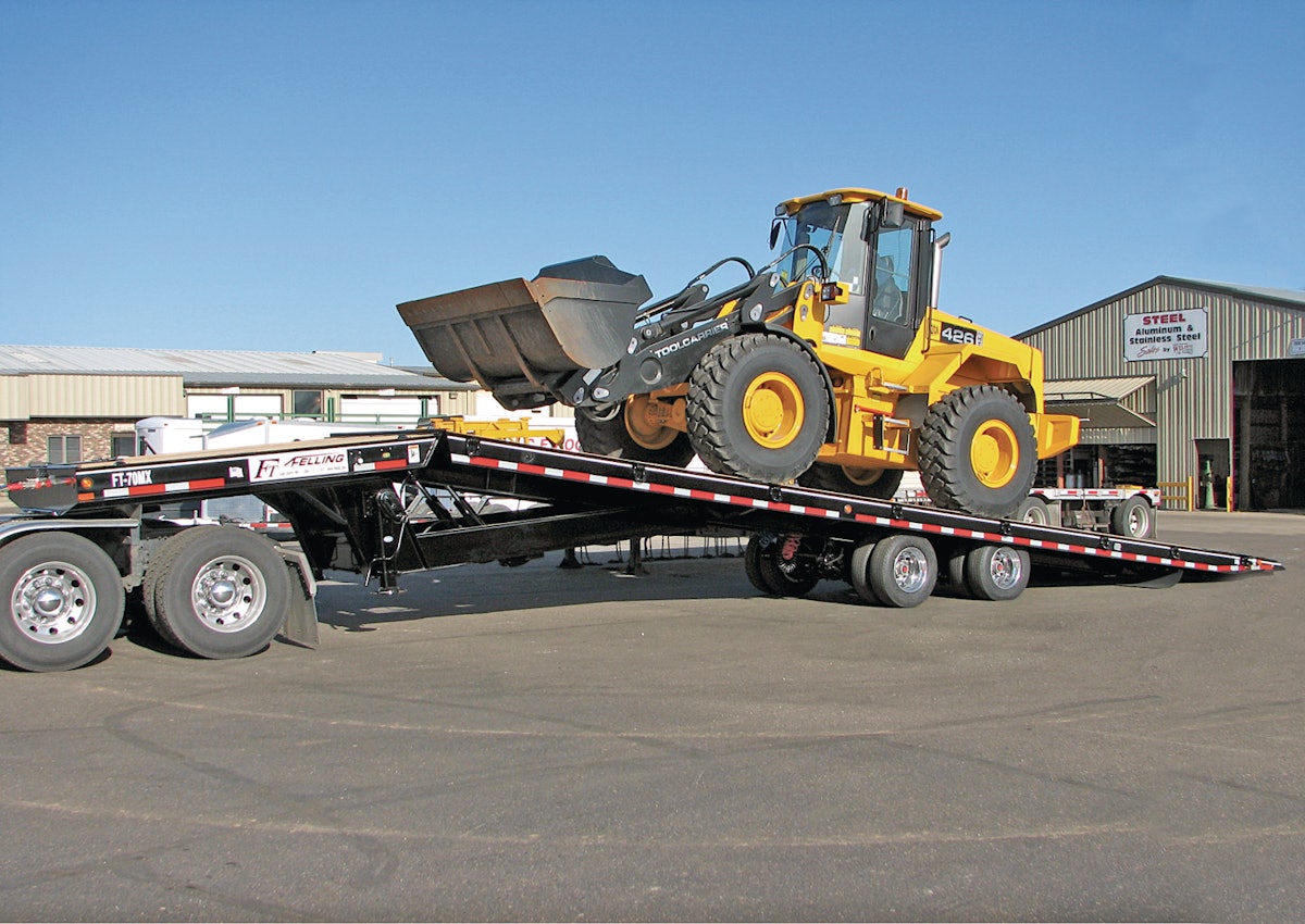 Rigid Neck Semi Tilt Deck Trailer From: Felling Trailers, Inc. | For ...