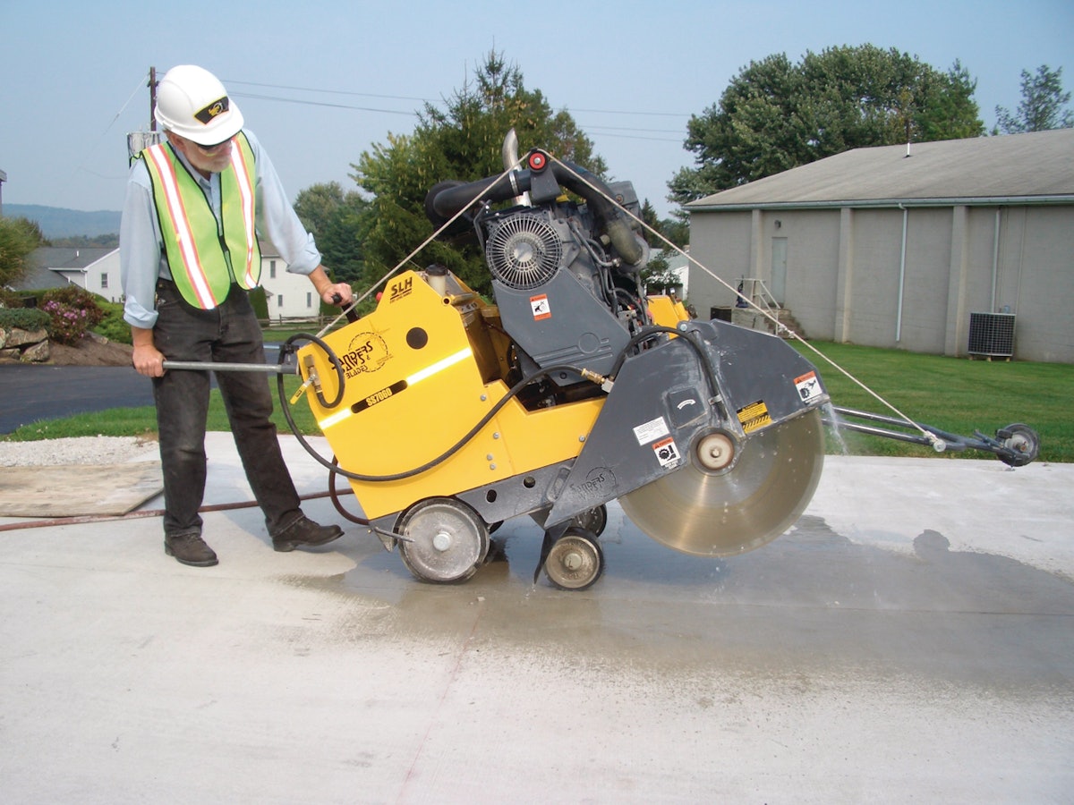 SS-7060 walk-behind saw From: Sanders Saws | For Construction Pros