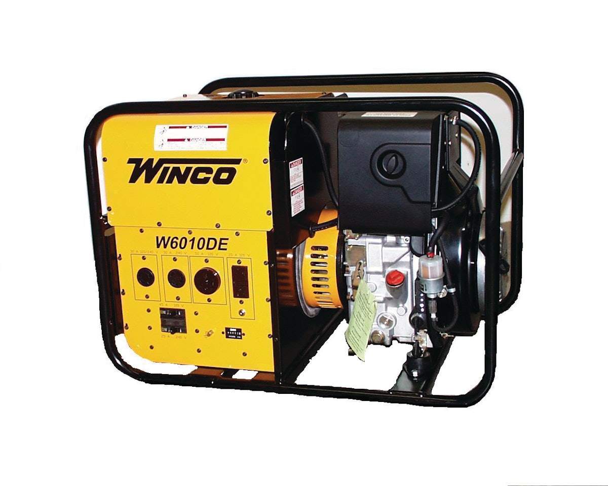 W6010DE Portable Diesel Generator From: Winco Inc | For Construction Pros