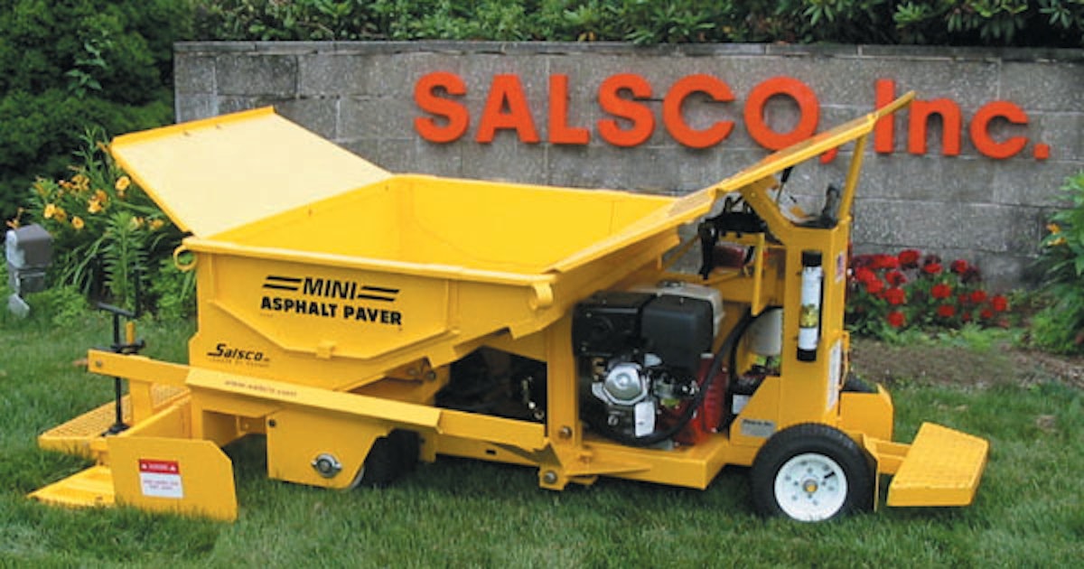 Mini Asphalt Paver From: Salsco Inc | For Construction Pros
