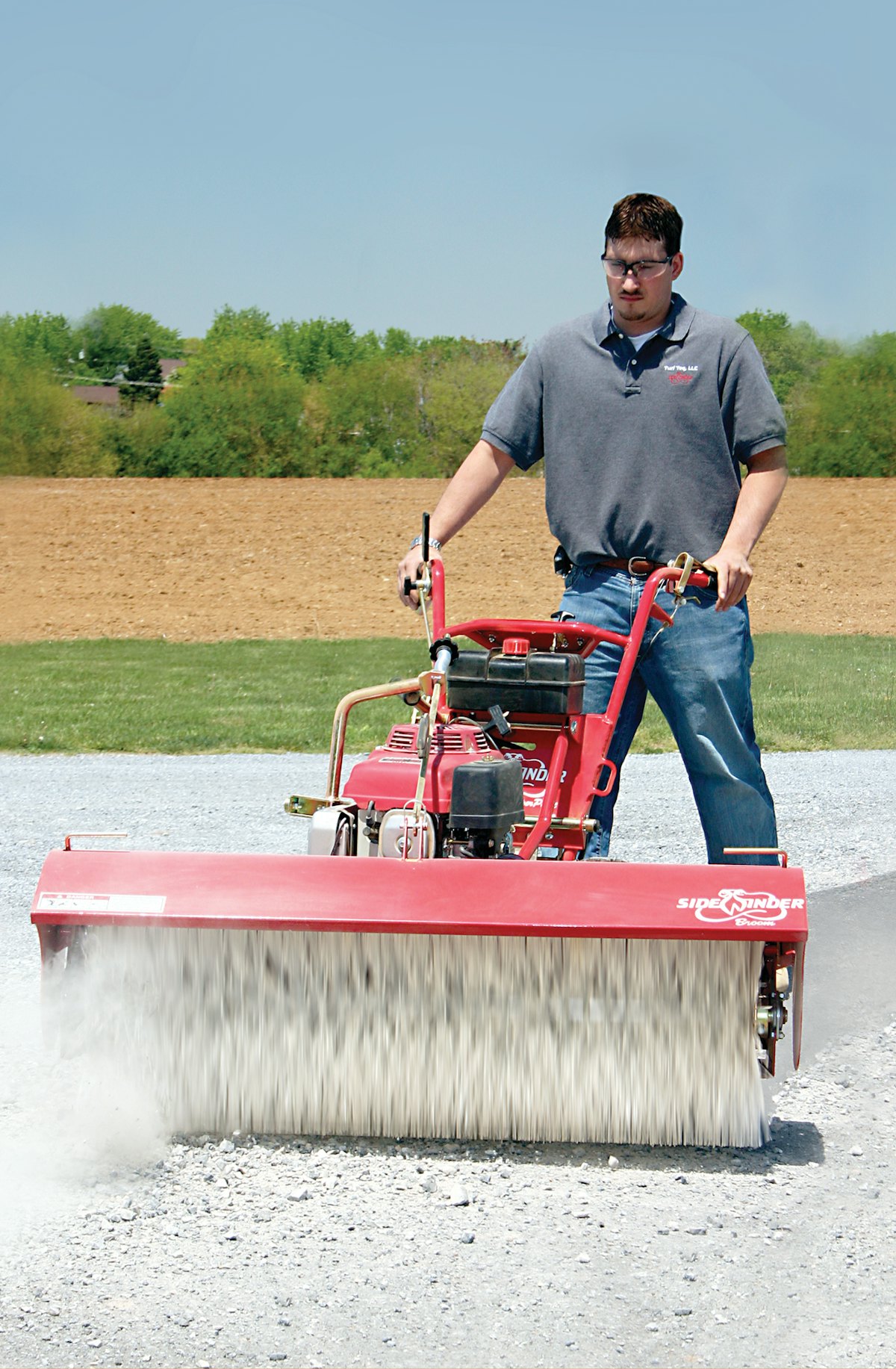 Power Broom From: Turf Teq | For Construction Pros