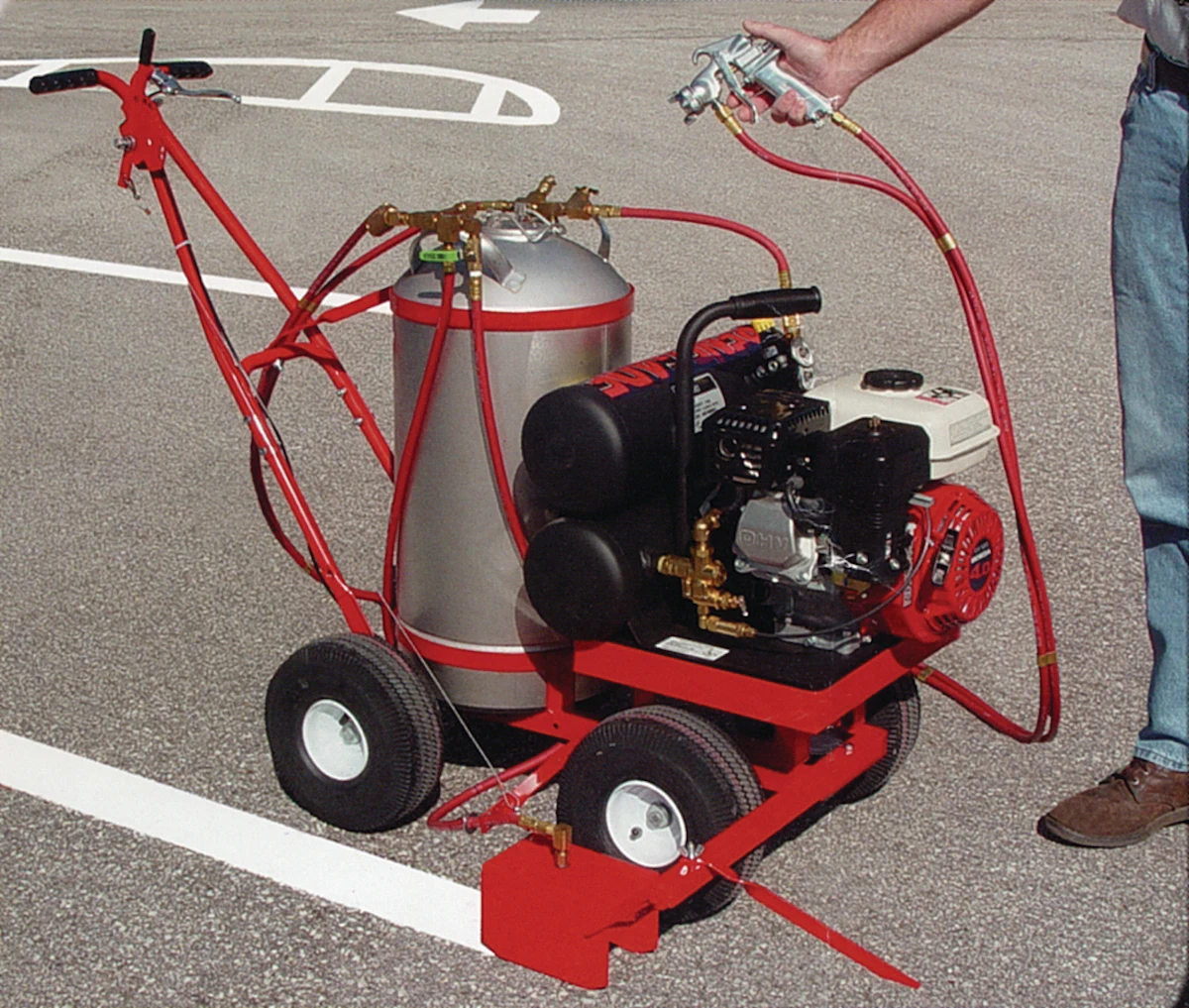 T-2000 Motorized Striper From: Trusco Mfg. Co. | For Construction Pros