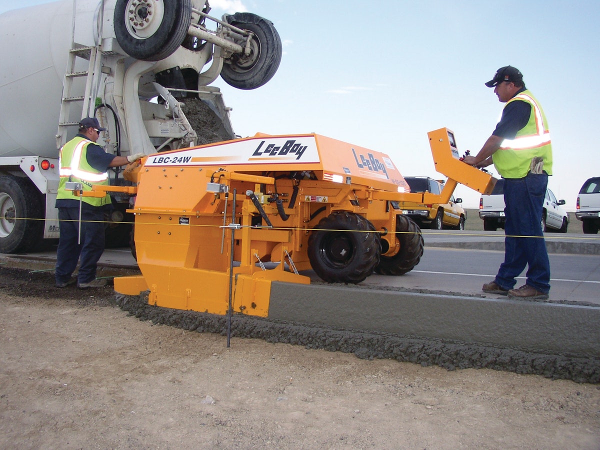 LBC-24W concrete curber From: LeeBoy | For Construction Pros