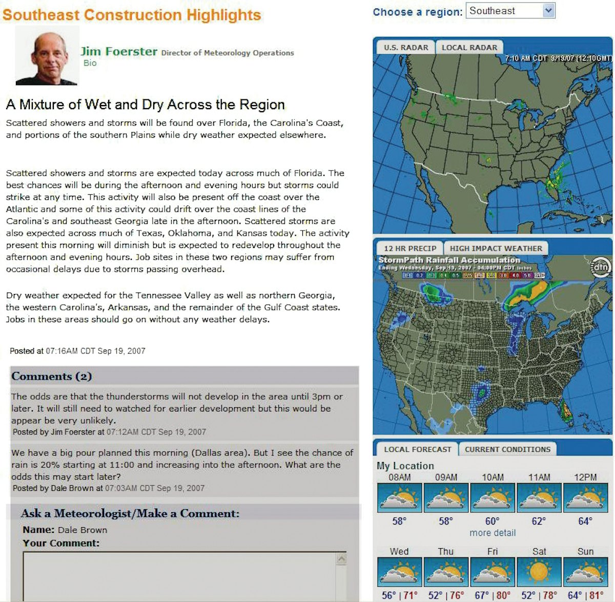 New Version of MxVision WeatherSentry From: DTN/Meteorlogix | For ...