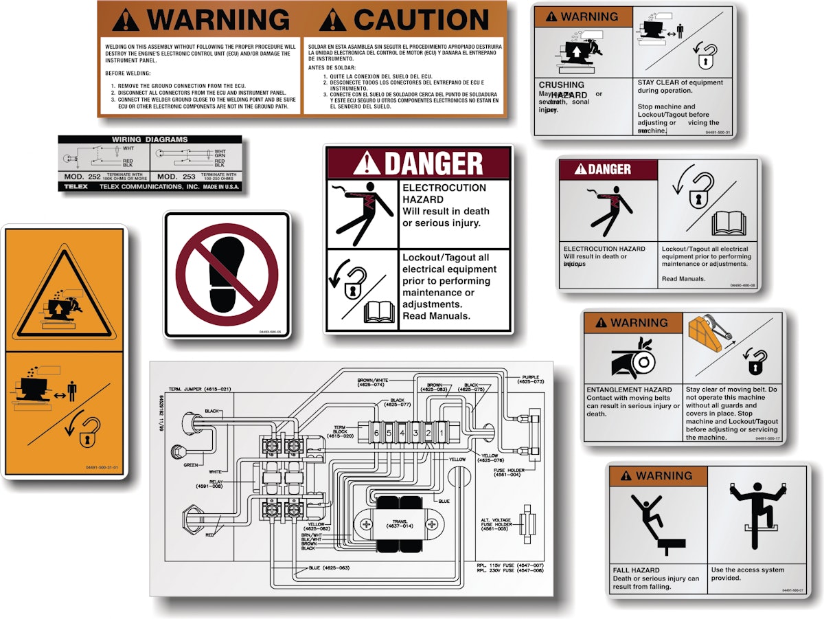Safety Labels From: U.S. Nameplate Company | For Construction Pros