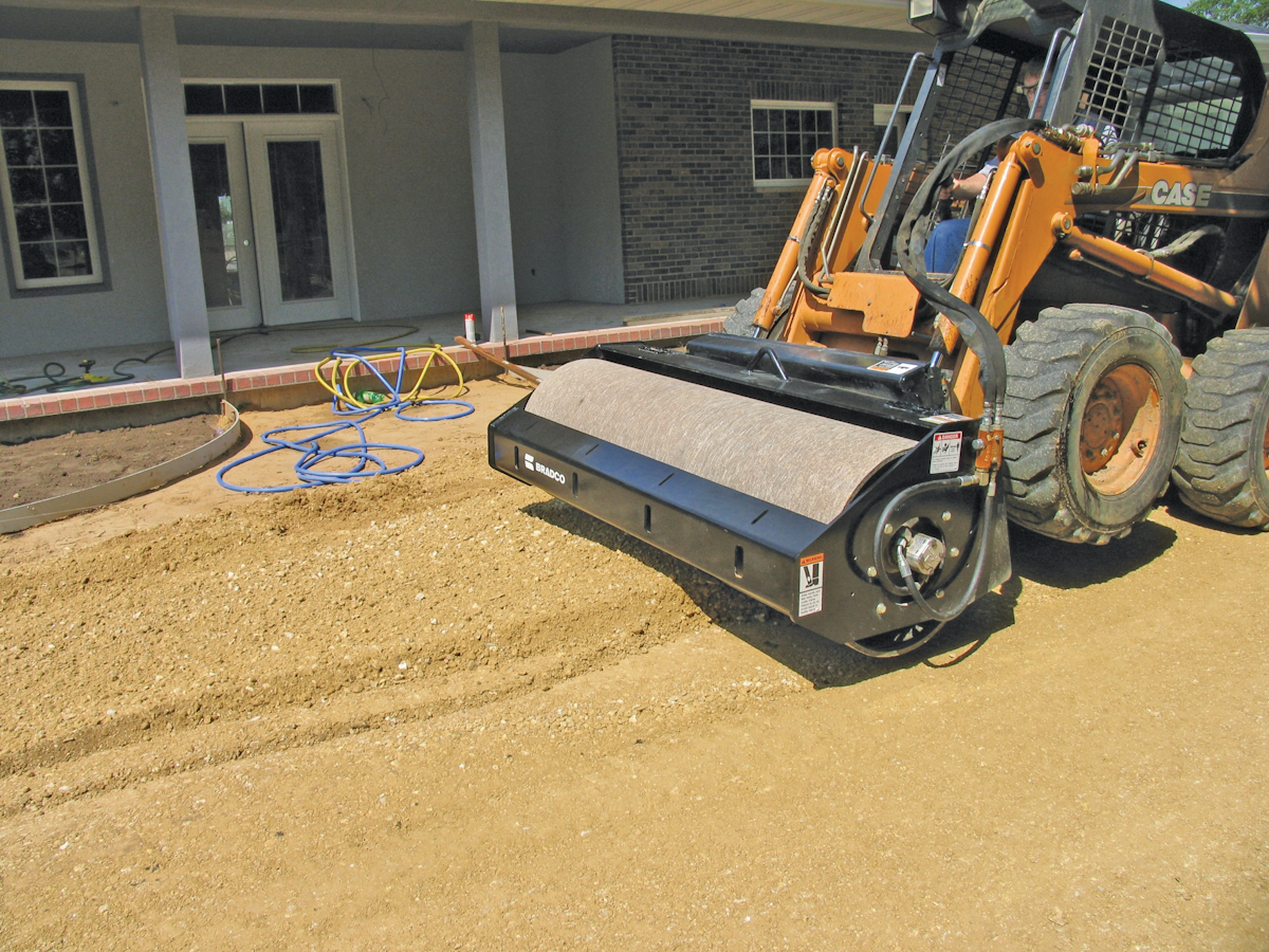 Bradco Skid Loader Mounted Vibratory Roller From: Stanley ...