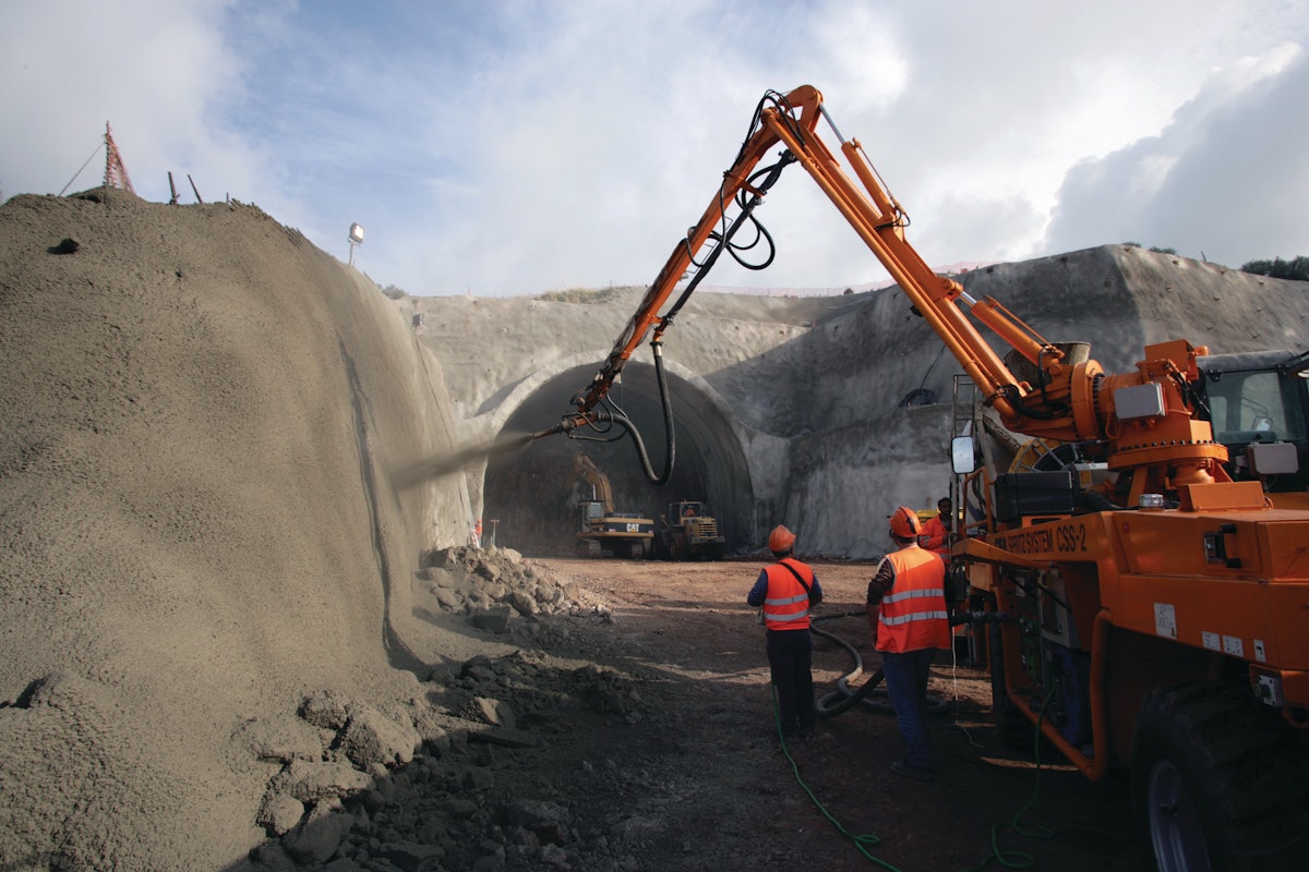Spritz CSS-3 Shotcrete System From: CIFA USA | For Construction Pros