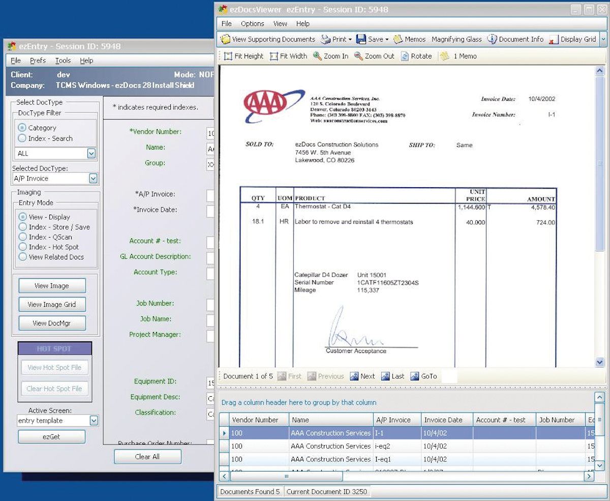 ezDocs Imaging From: Explorer Software Group | For Construction Pros