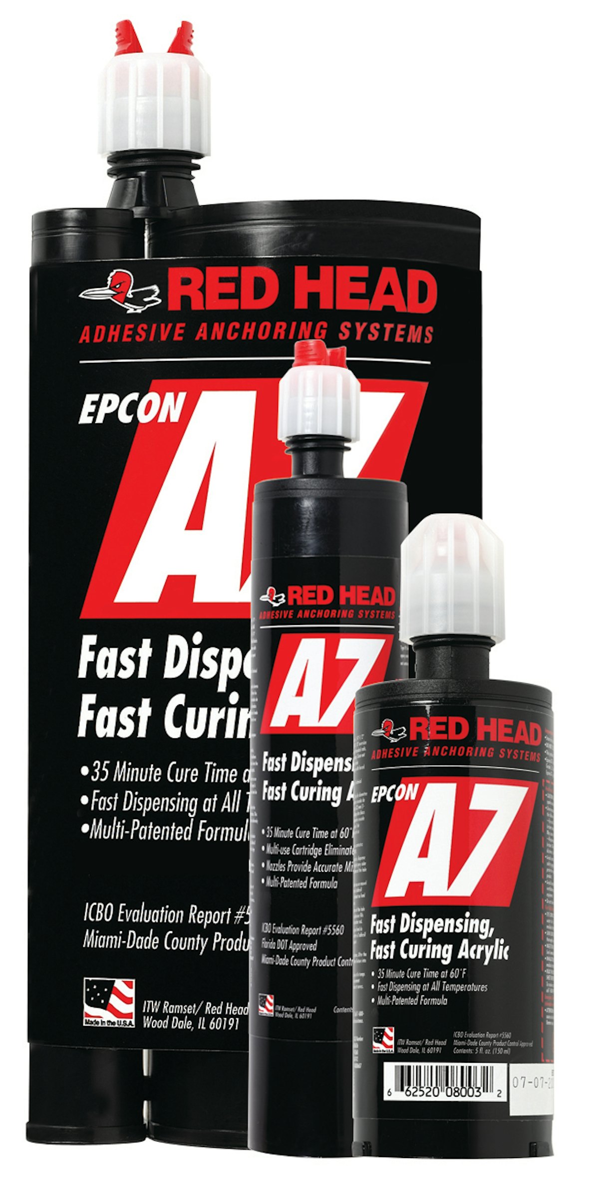 Red Head A7 Acrylic Adhesive Anchoring System From: ITW Brands | For ...