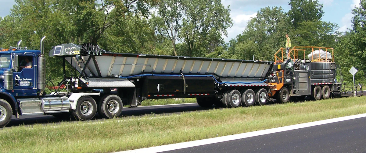 Falcon Belt Trailers with Onboard Asphalt & Water Tanks From: Etnyre ...