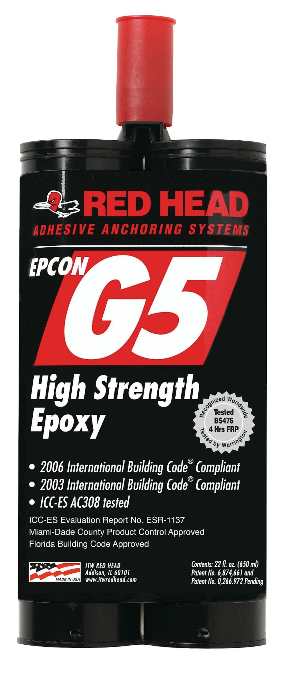 Red Head G5 High Strength Epoxy Adhesive Anchoring System From: ITW ...