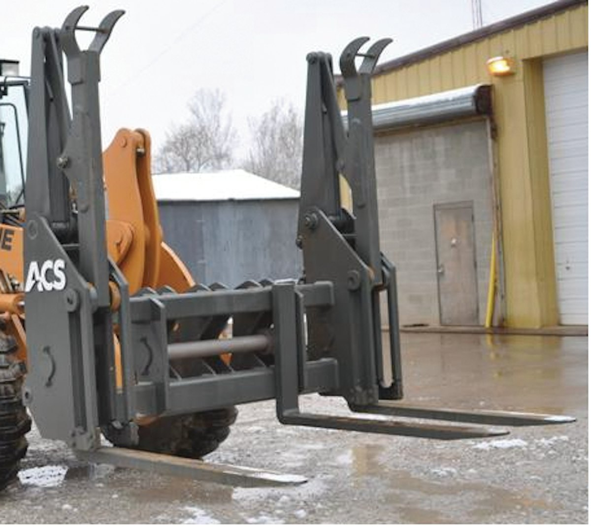 Vertical Arm Pipe Grapple Fork From: ACS Industries Inc. | For ...