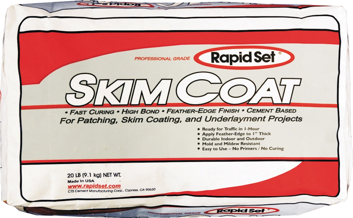 Rapid Set Skim Coat From: CTS Cement Manufacturing Corp. | For ...