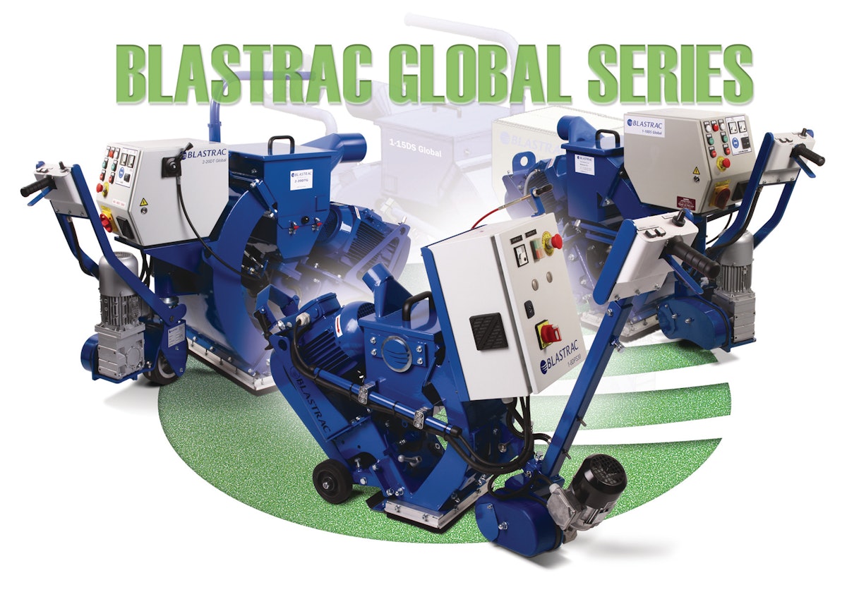 Global Series Shot Blasters From: Blastrac | For Construction Pros