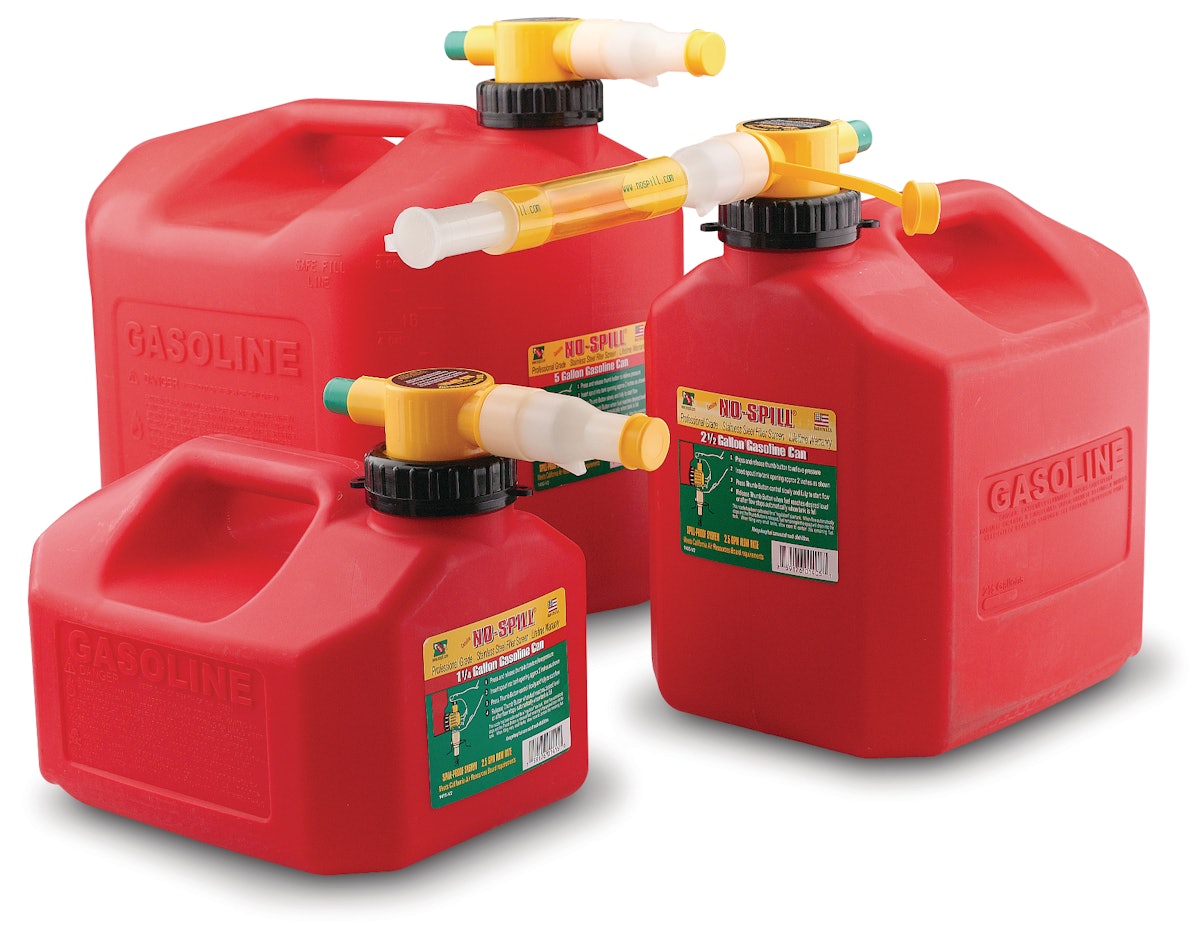 No-Spill Fuel Cans From: Forestry Suppliers Inc | For Construction Pros