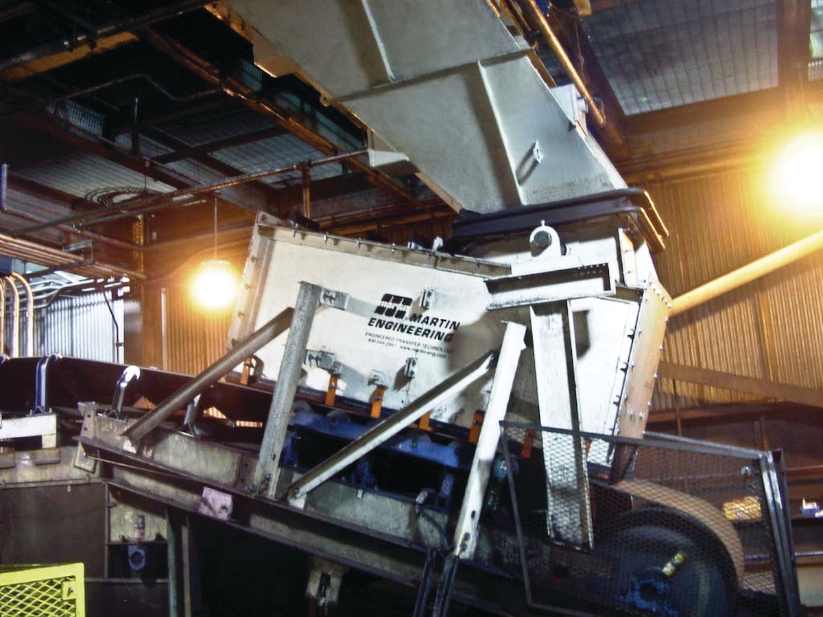 Inertial Flow Transfer Chutes From: Martin Engineering | For ...