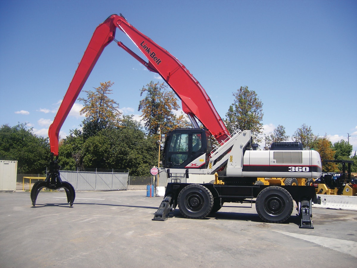 Link-Belt 360 X2 RT Material Handler From: Link-Belt Excavators | For ...