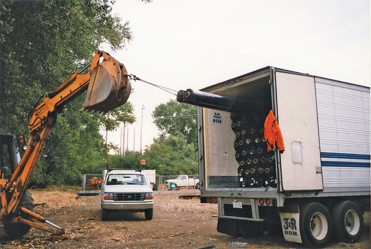 GAC Roll Puller From: Geotextile Apparatus Co. | For Construction Pros