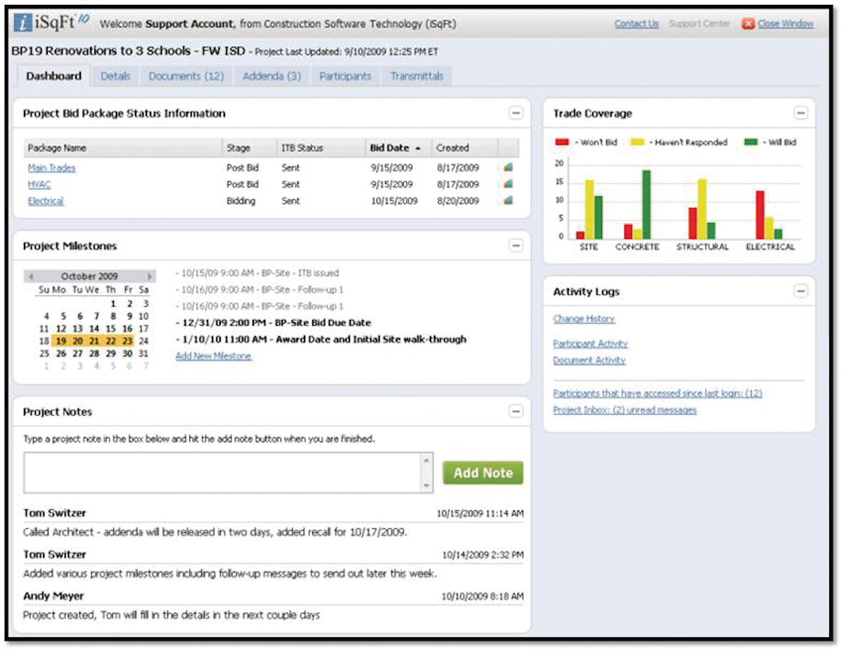 iSqFt for General Contractors From: Construction Software Technologies ...