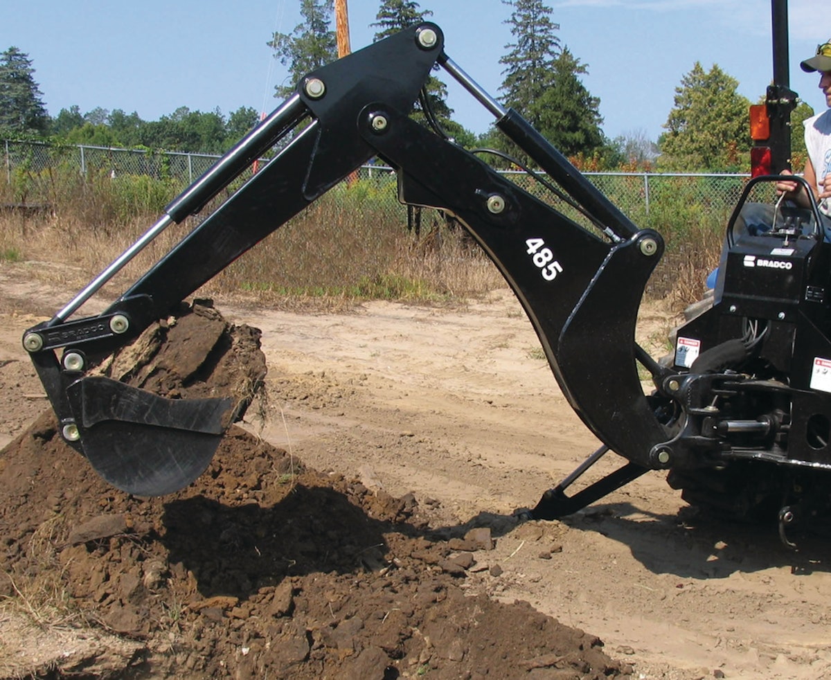 Bradco 485 backhoe From: Stanley Infrastructure | For Construction Pros