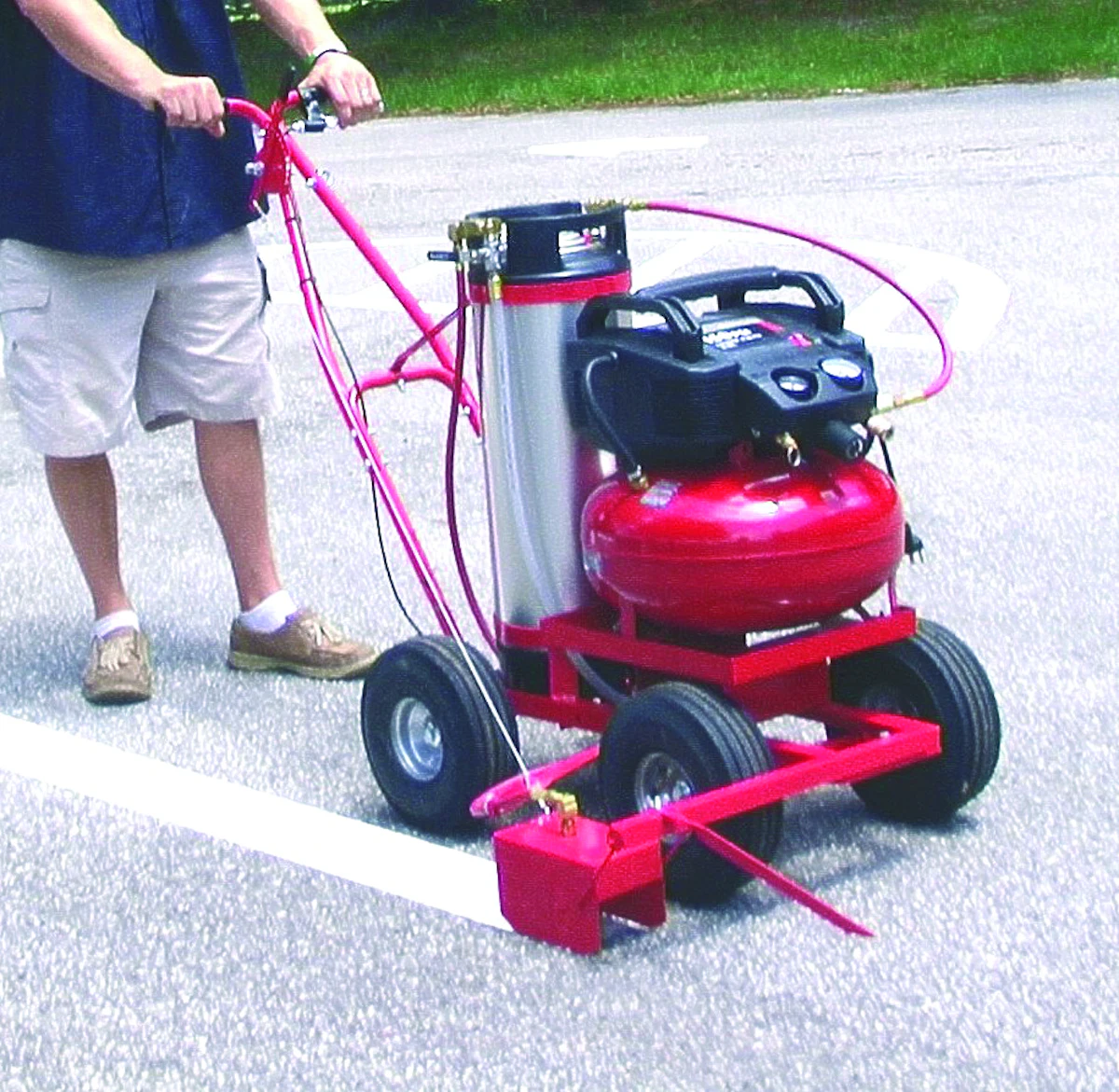 Electric Compressor Walk Behind Striper From: Trusco Mfg. Co. | For ...