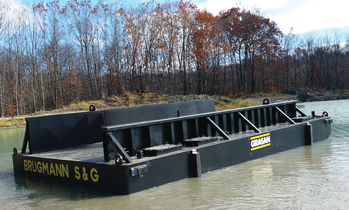 Heavy-Duty Barge From: Grasan Equipment Co. Inc. | For Construction Pros