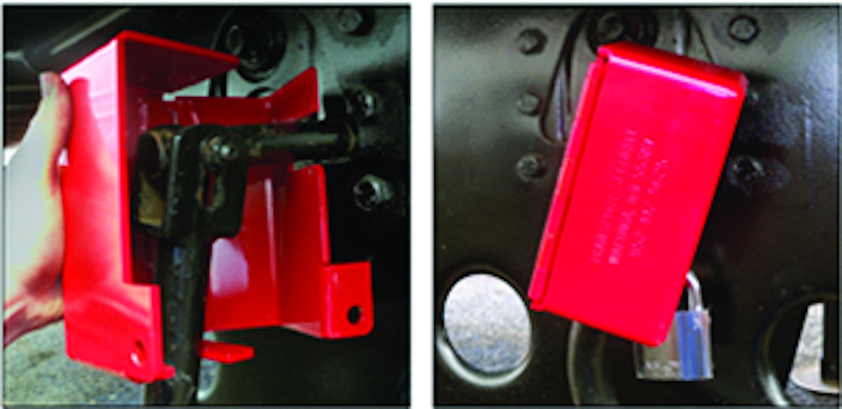 ENFORCER Landing Gear Trailer Lock From: Transport Security, Inc ...