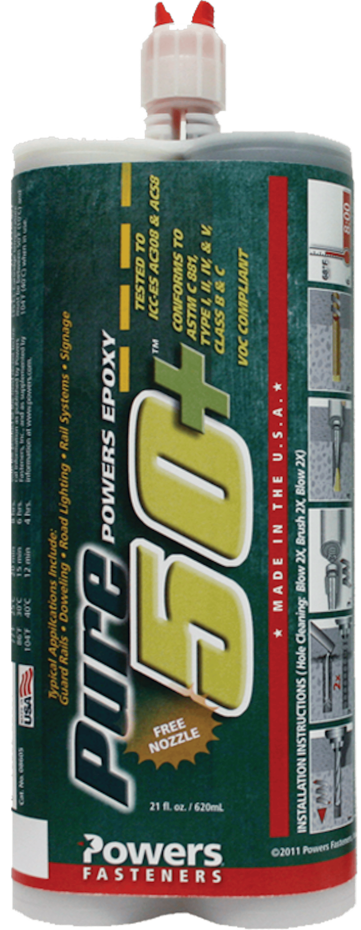 Pure 50+ Epoxy From: Powers Fasteners, Inc. | For Construction Pros