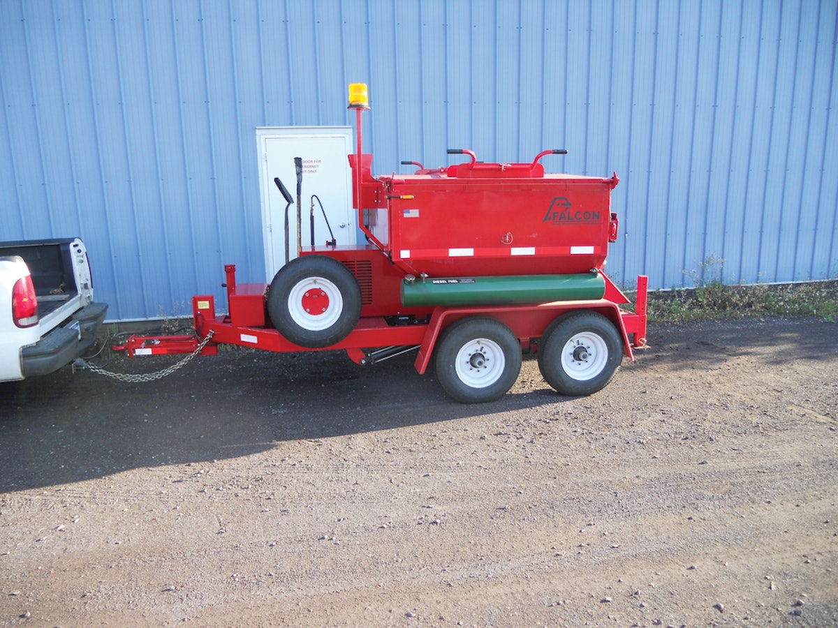 2- to 4-Ton Trailer-Mounted Asphalt Recycler & Hot Box From: Falcon ...