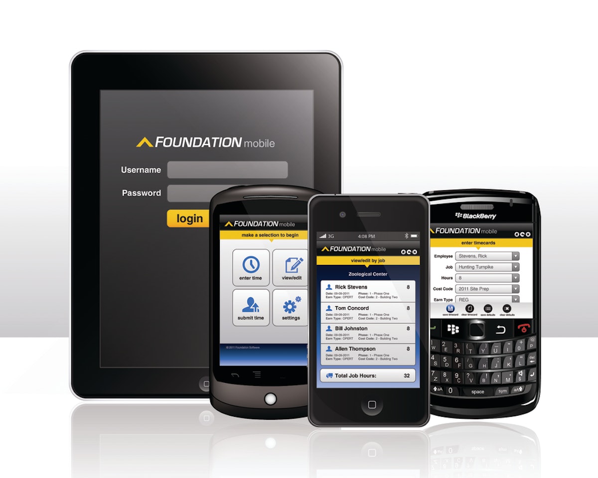 Foundation Mobile From: Foundation Software LLC | For Construction Pros