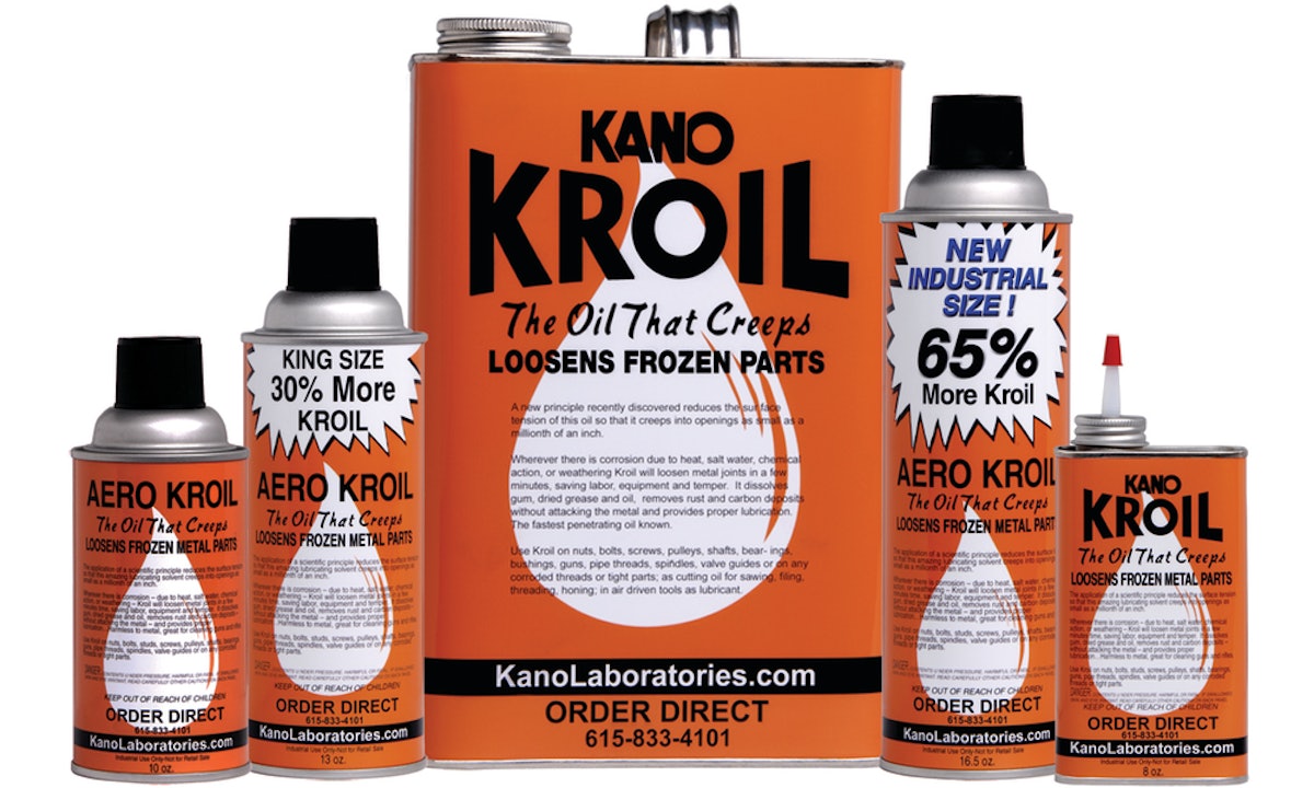 Kroil Penetrating Oil From: Kano Laboratories, Inc. | For Construction Pros