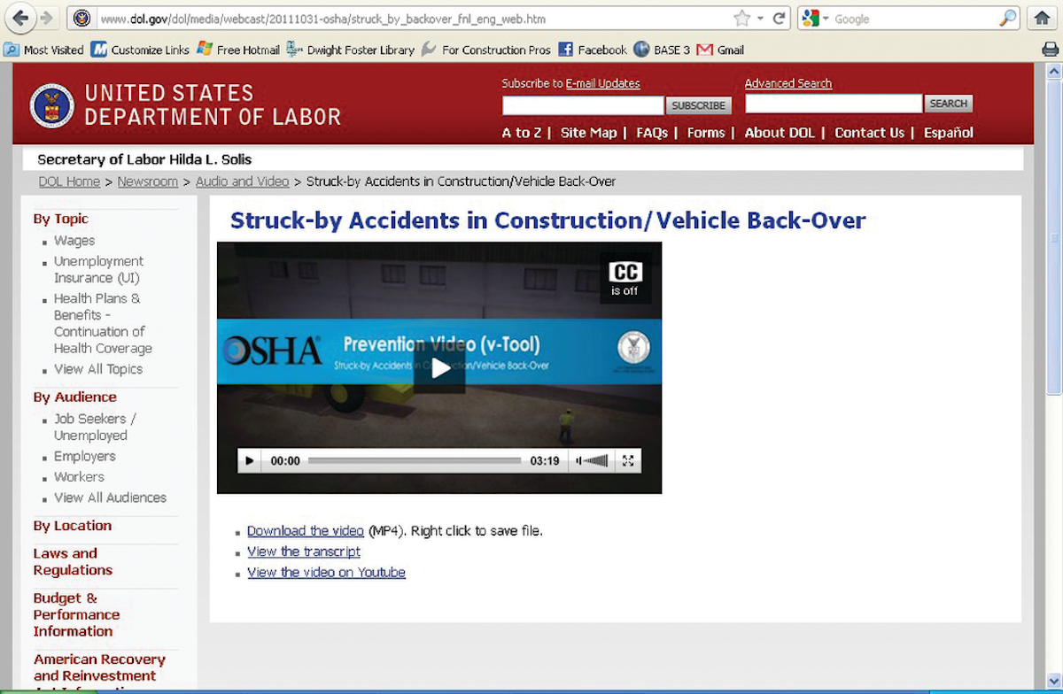 OSHA Releases Educational Videos on Construction Hazards | For ...