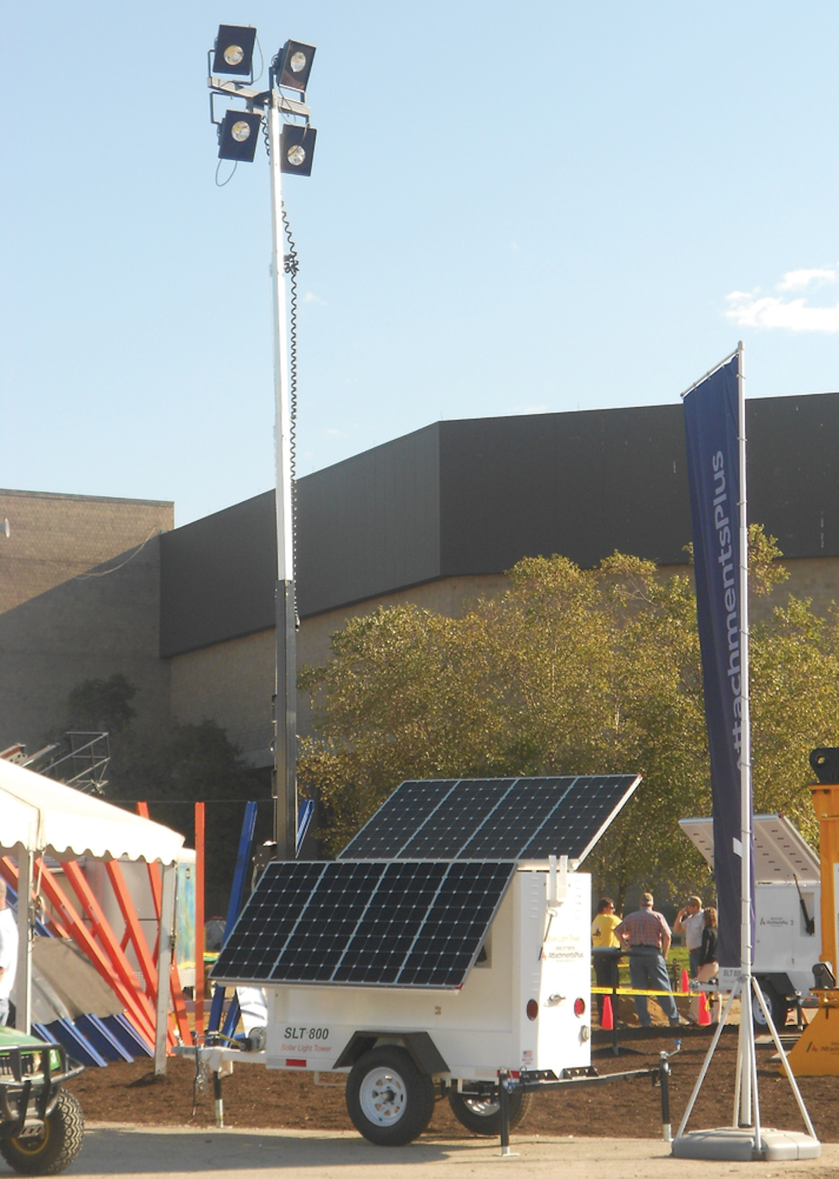 Solar-powered LED Light Tower From: AttachmentsPlus LLC | For ...