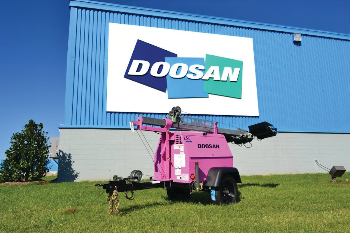 Blanchard Machinery Wins Doosan Portable Power Pink Light Tower | For ...