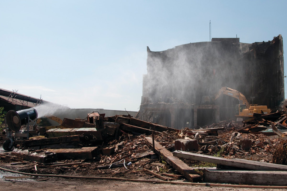 Dust Control on Demolition, Recycling Jobs | For Construction Pros