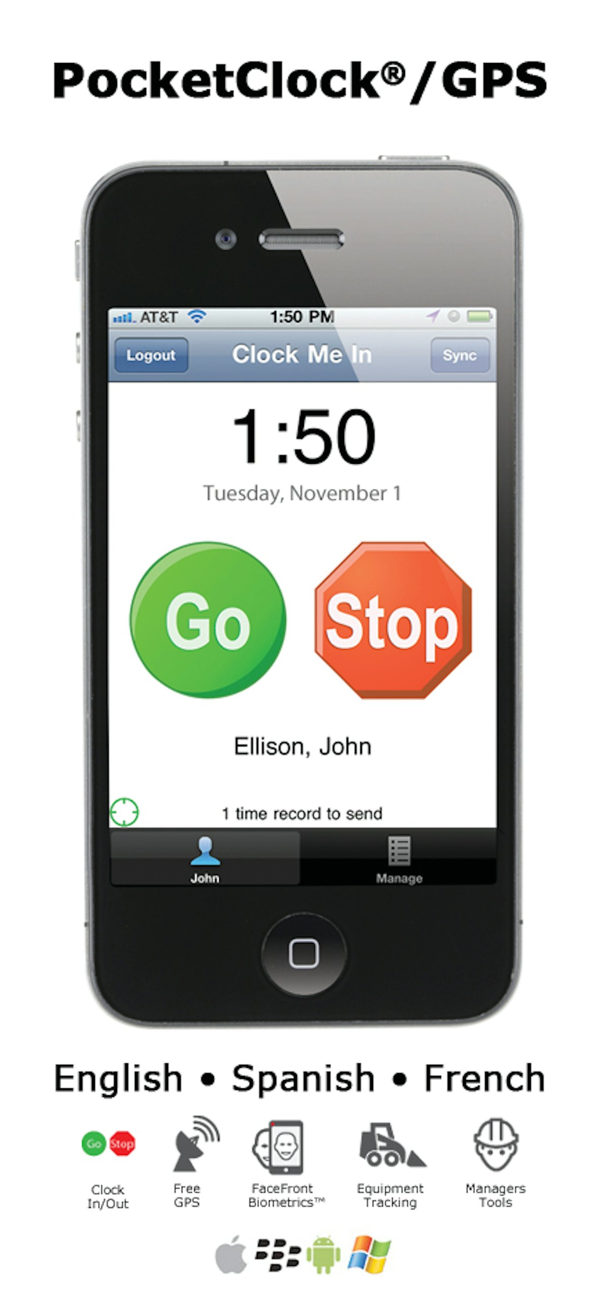 PocketClock/GPS From: Exaktime, Inc. | For Construction Pros
