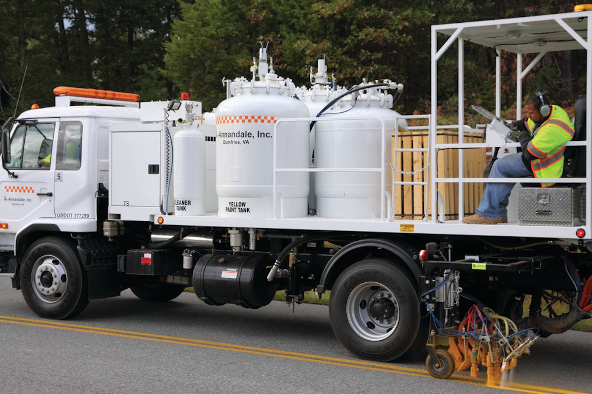 truck-mounted striping equipment, pallet stripers, long-line striping ...