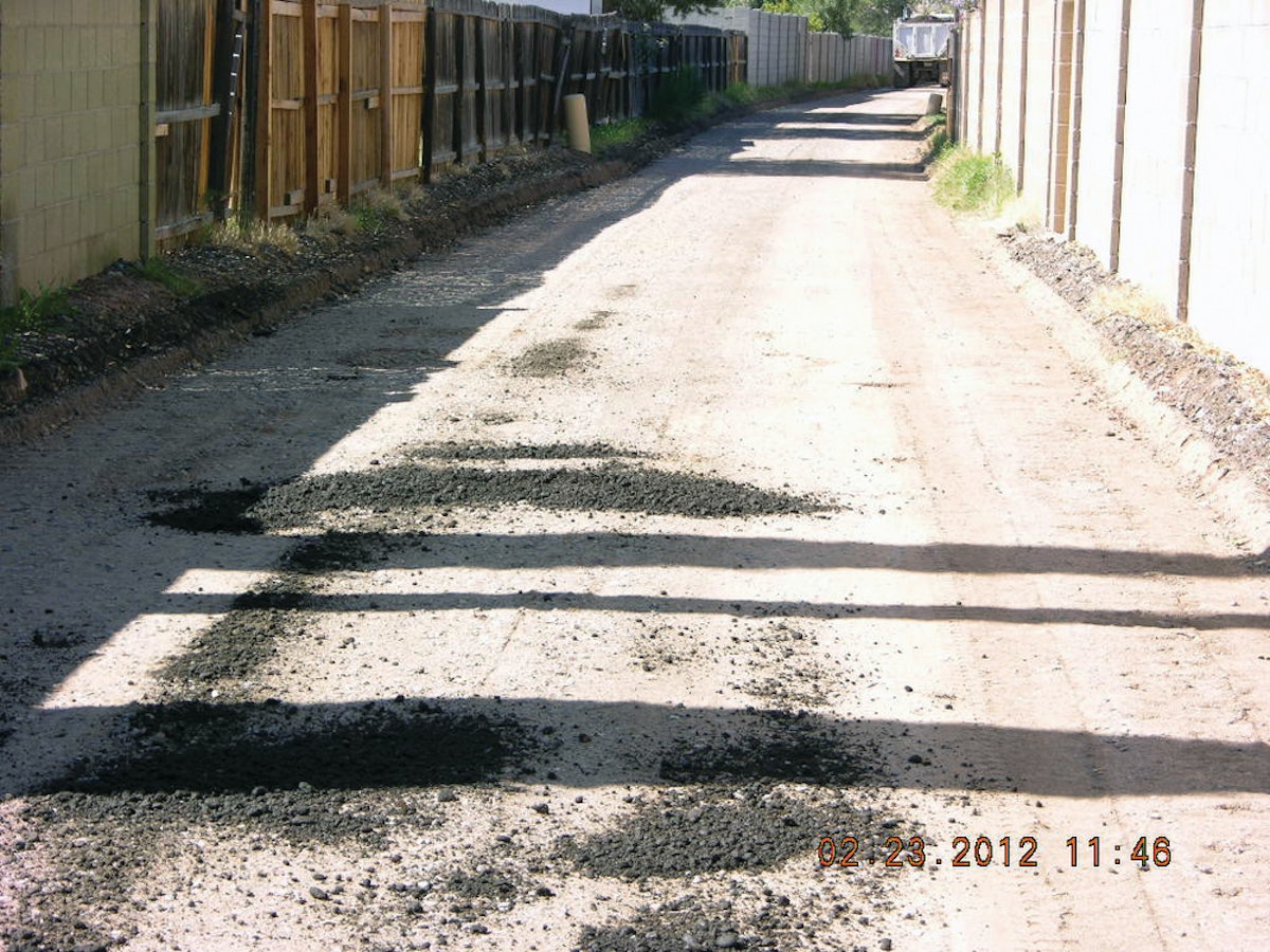 Chandler, AZ alleyways repaired by Cactus Asphalt | For Construction Pros