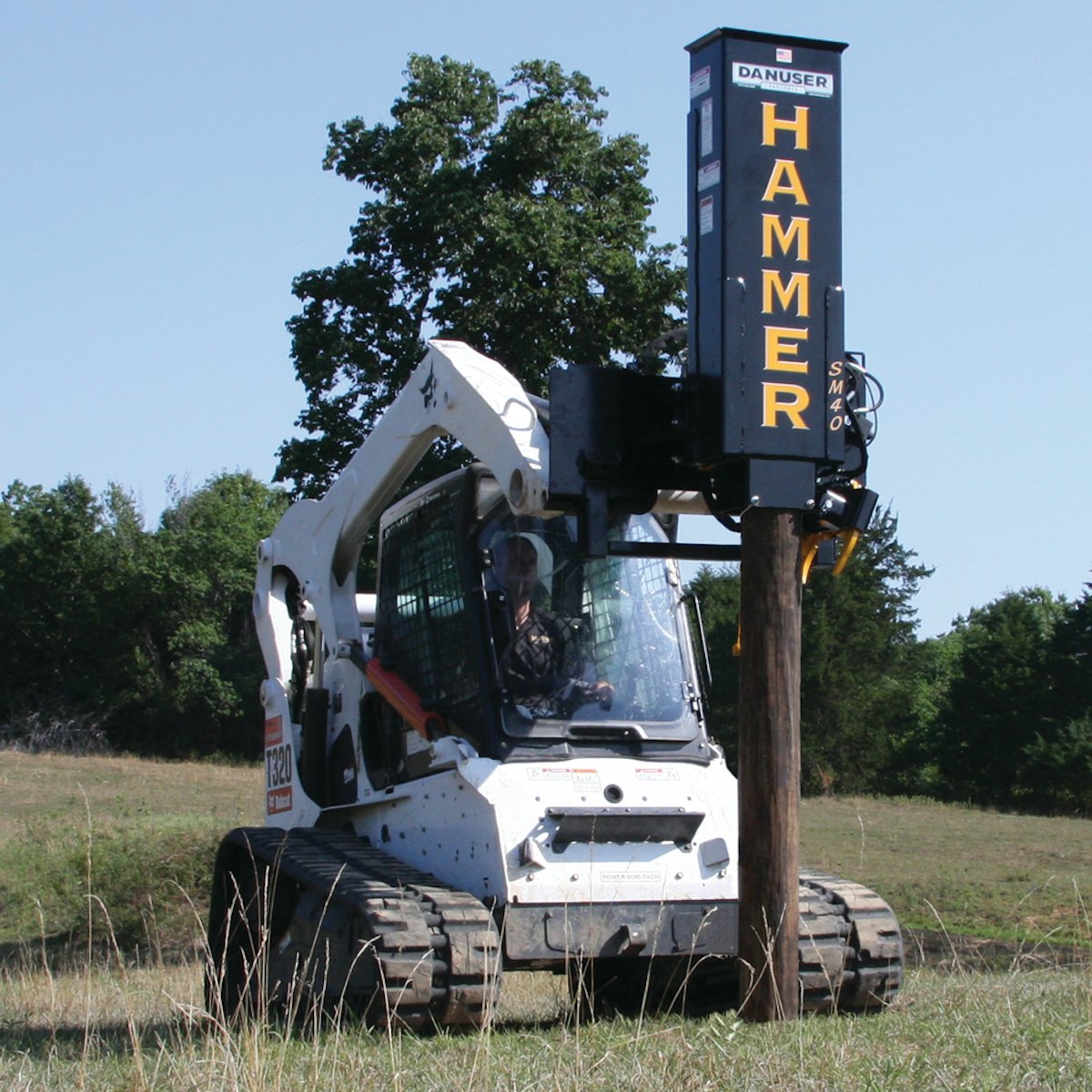 SM40 Hammer Post Driver From: Danuser | For Construction Pros