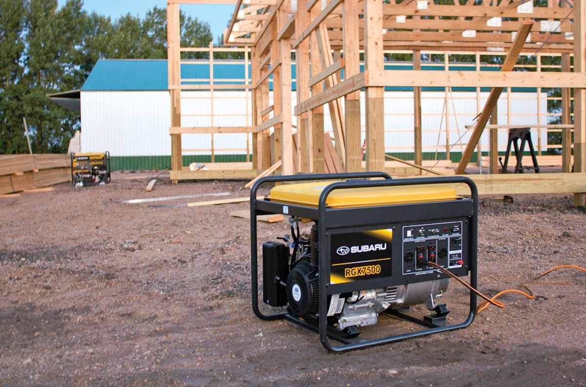 RGX6500 and RGX7500 Generators From: Subaru Industrial Power Products ...
