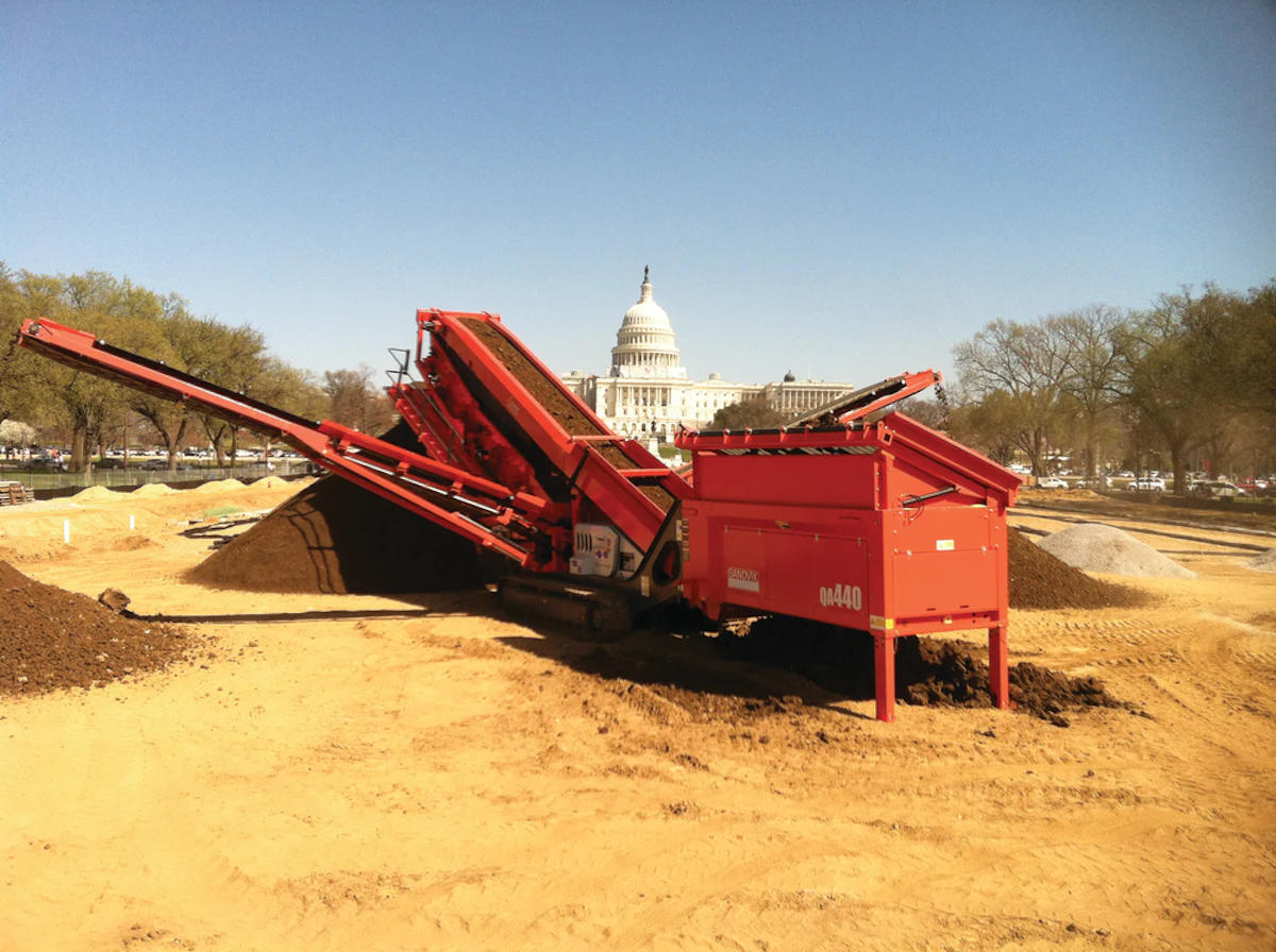 Sandvik Screener Helps Stancills Inc. Deliver a Greener National Mall ...
