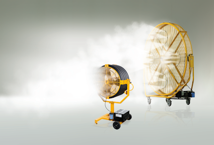 Yellow Jacket Fan with Misting System From: Big Ass Fans | For ...