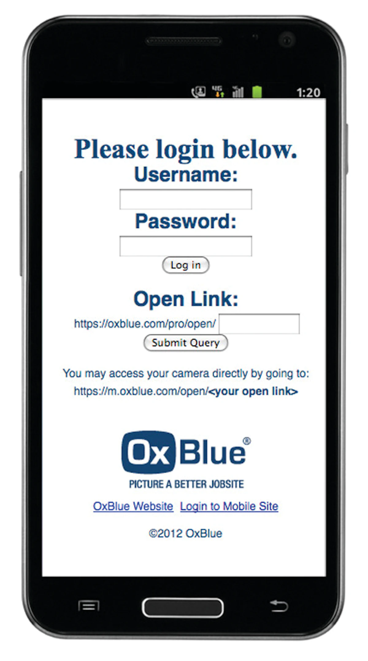 Construction Camera Mobile App From: OxBlue Corporation | For ...