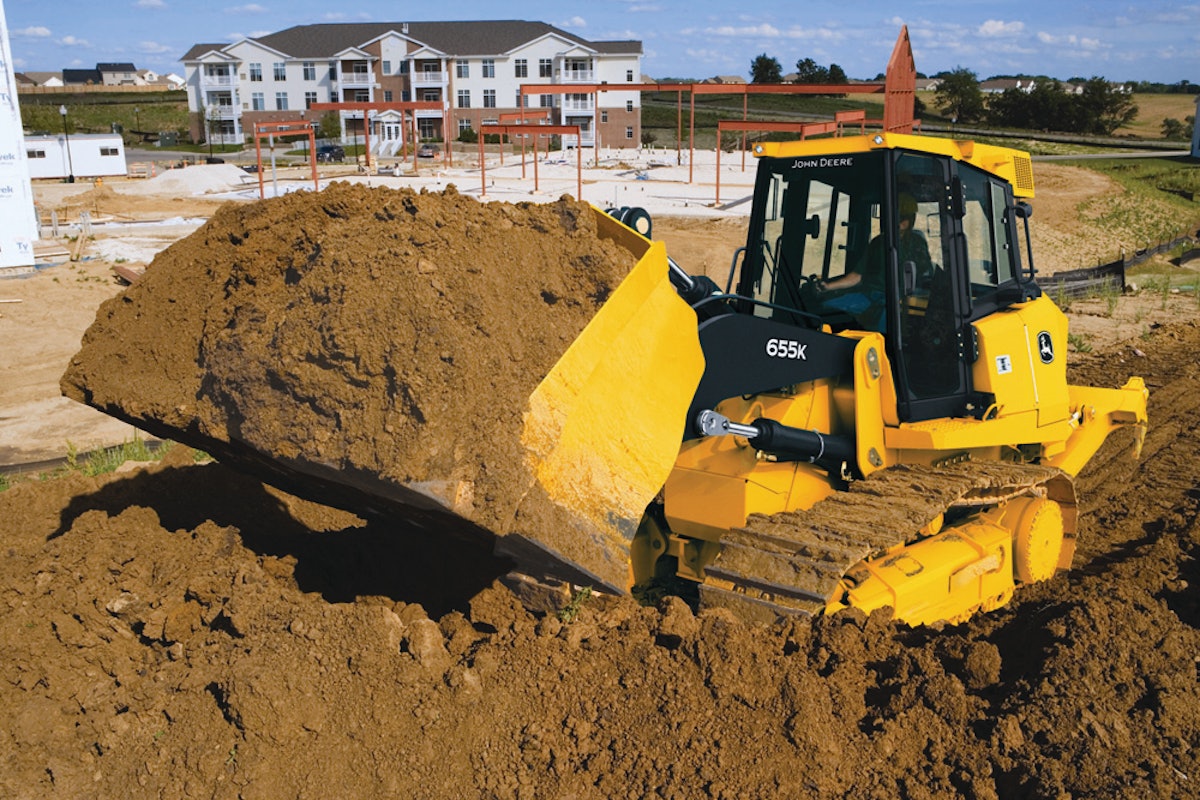 john deere 655 track loader