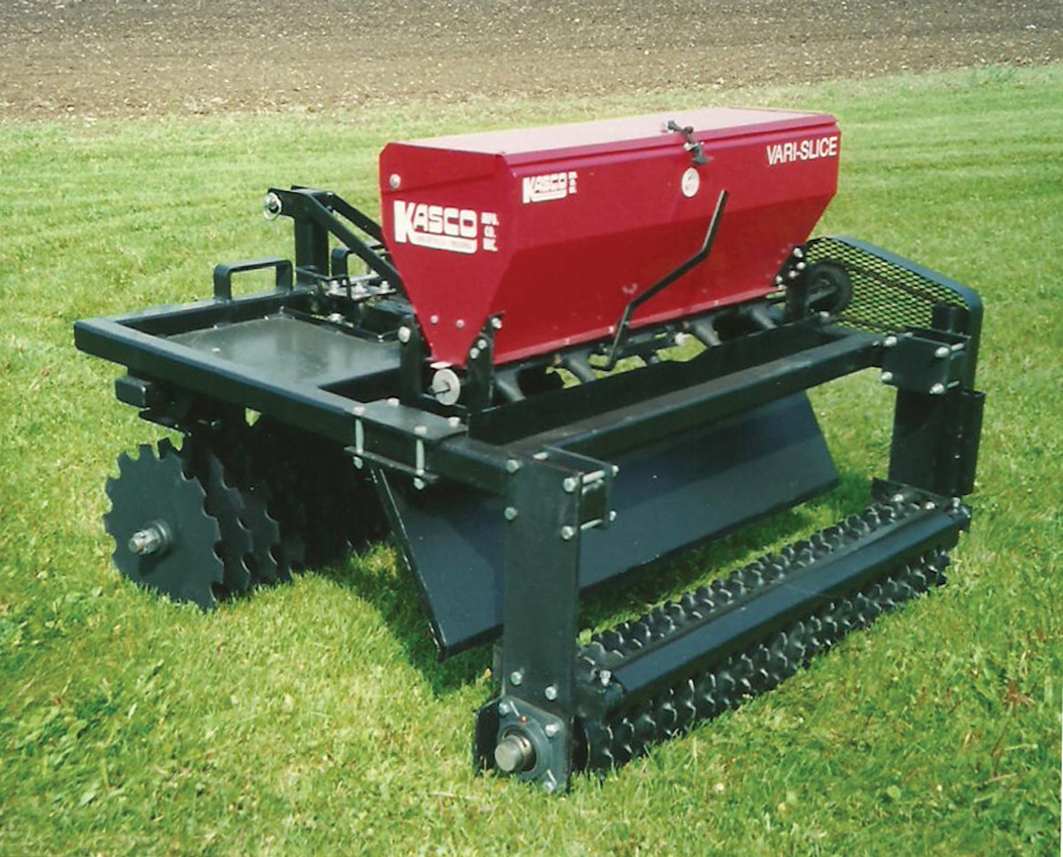 Vari Slice Seeder From Kasco Manufacturing For Construction Pros